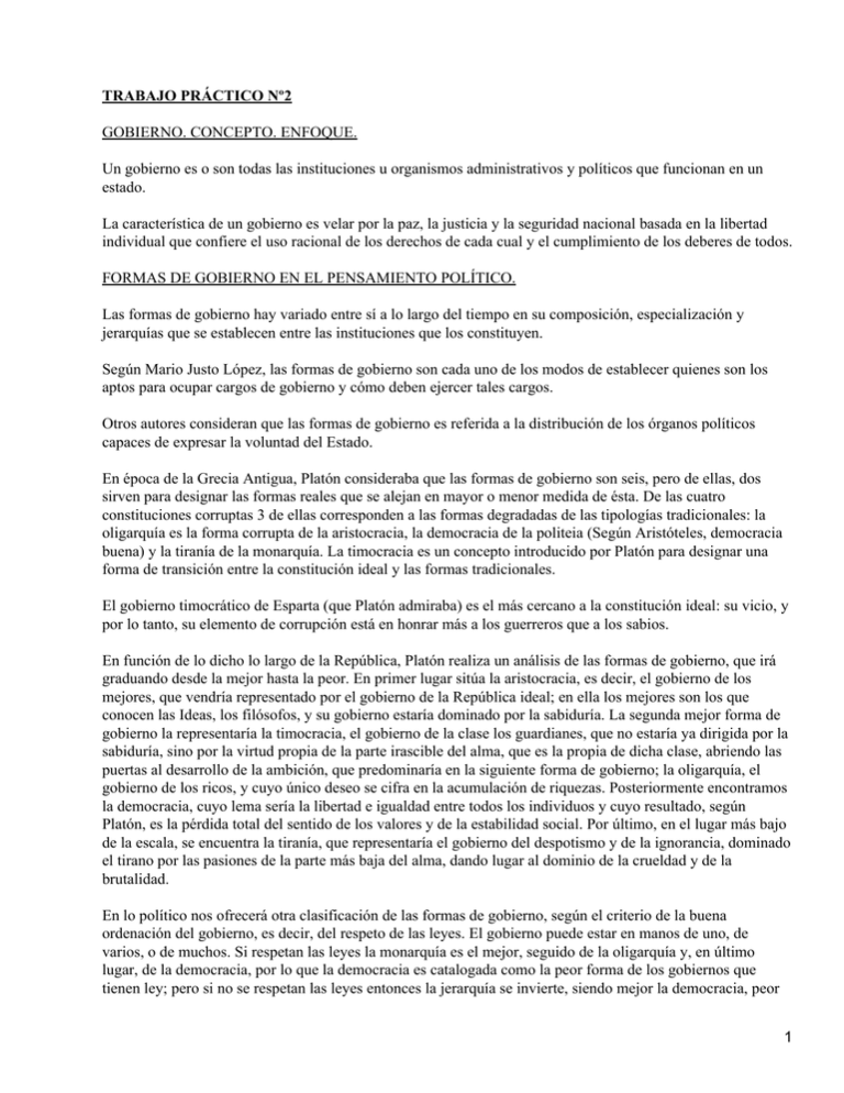 Concepto de gobierno