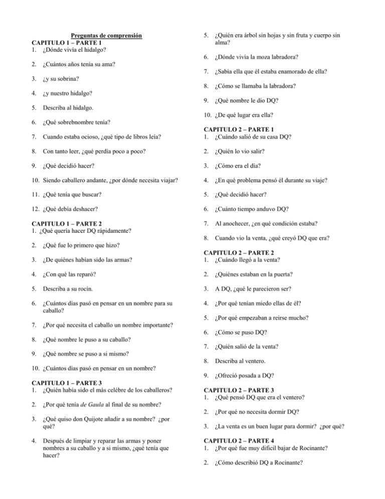 Preguntas de comprensión
