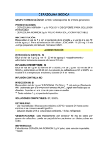 CEFAZOLINA NORMON 1 - Laboratorios NORMON SA