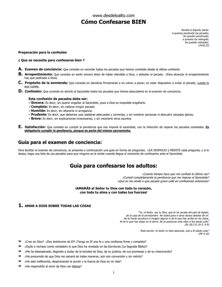 Como Confesarse BIEN