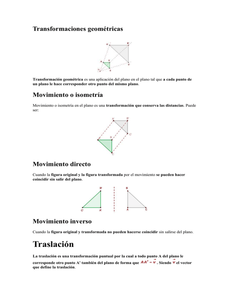 Transformaciones geométricas