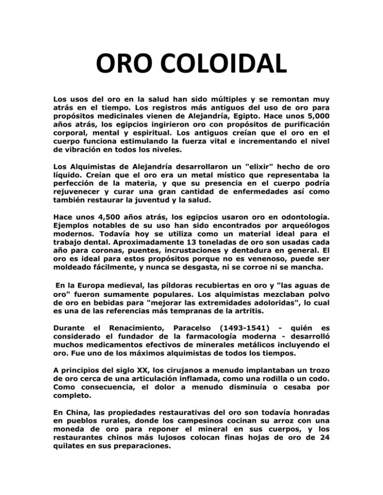 ORO COLOIDAL 1