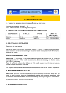 SDS Metano: Seguridad, Propiedades y Primeros Auxilios