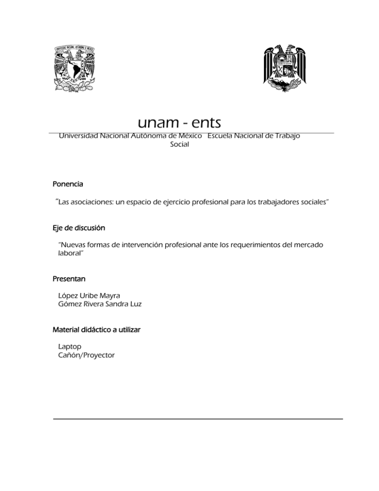 unam - ents Universidad Nacional Autónoma de México Escuela