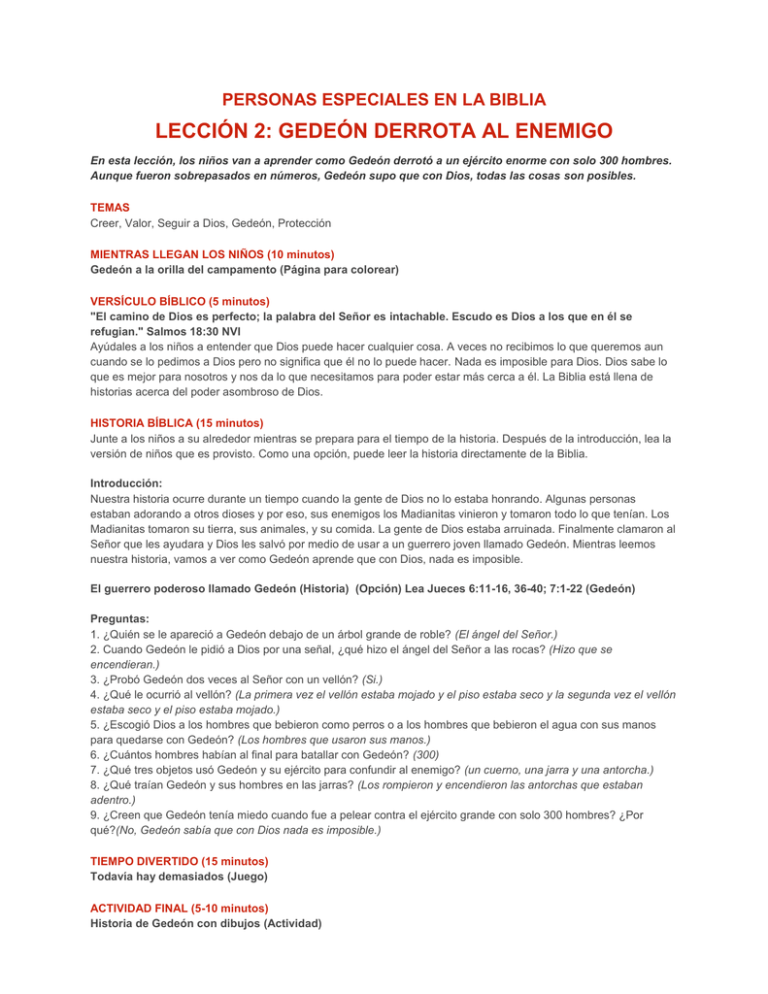 gedeon derrota al enemigo