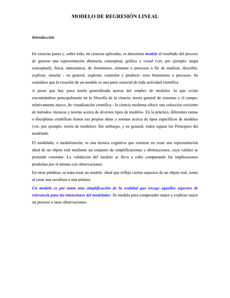 MODELO DE REGRESIÓN LINEAL