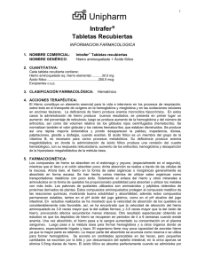 Intrafer F-800: Información Farmacológica Completa