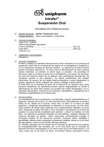 Intrafer F-800: Información Farmacológica Completa