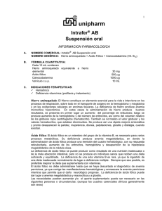 Intrafer F-800: Información Farmacológica Completa