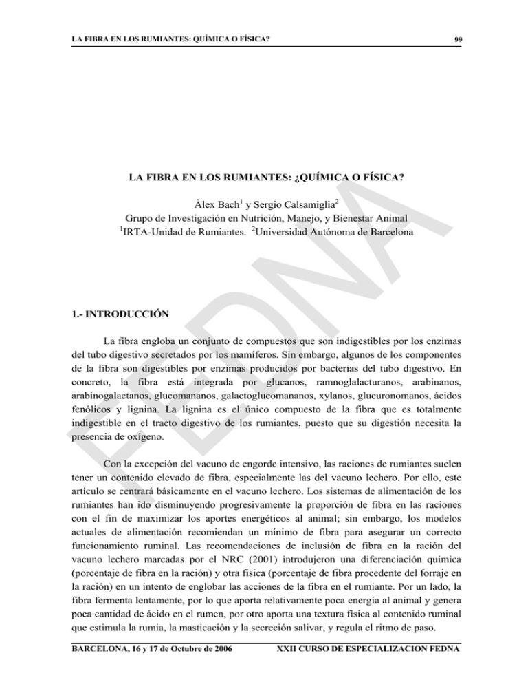 FIBRA PARA RUMIANTES (LIGNINA)