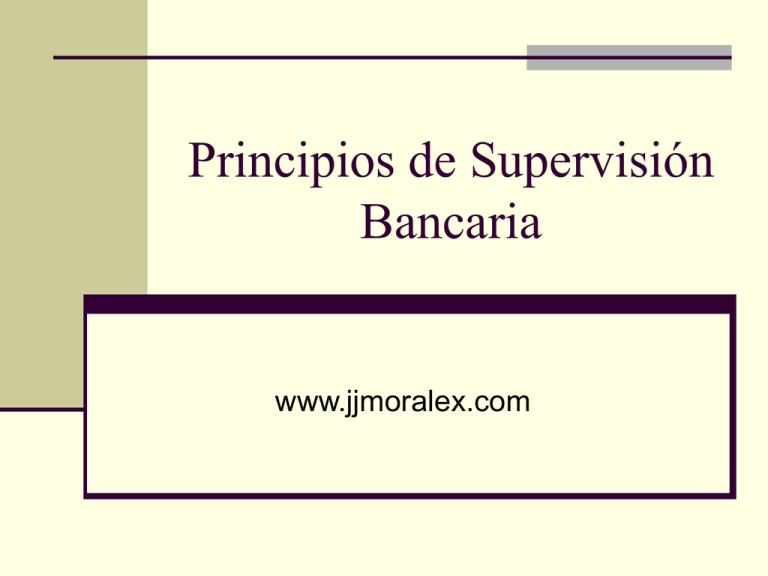 Principios de Supervisión