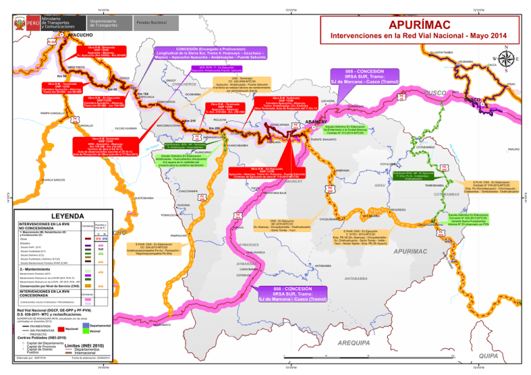 Mapa - Provias Nacional