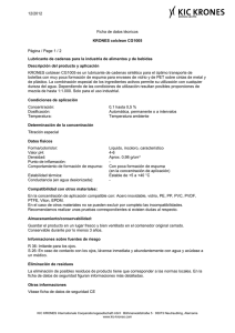 KRONES celerol FL7201: Ficha Técnica de Lubricante Sintético