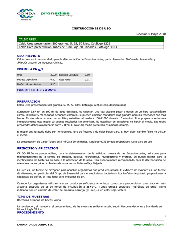 LABORATORIOS CONDA, S