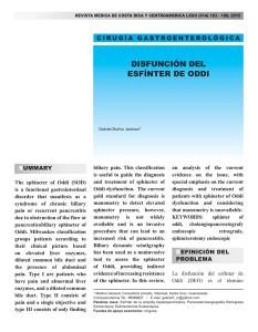Manometría del esfínter de Oddi
