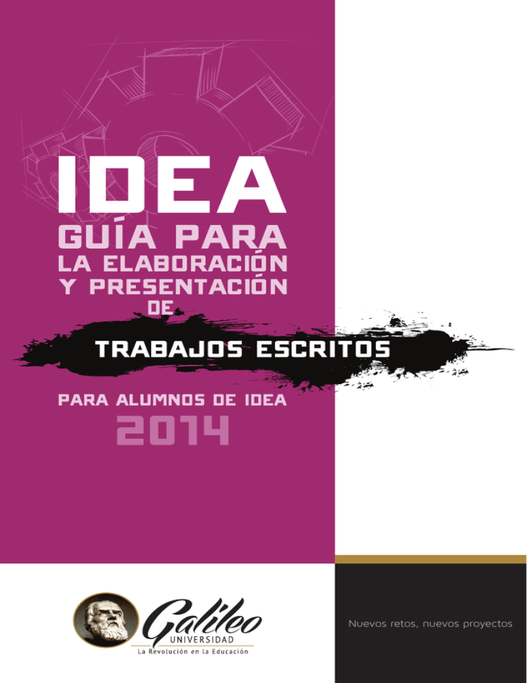 Guía para la elaboración y presentación de
