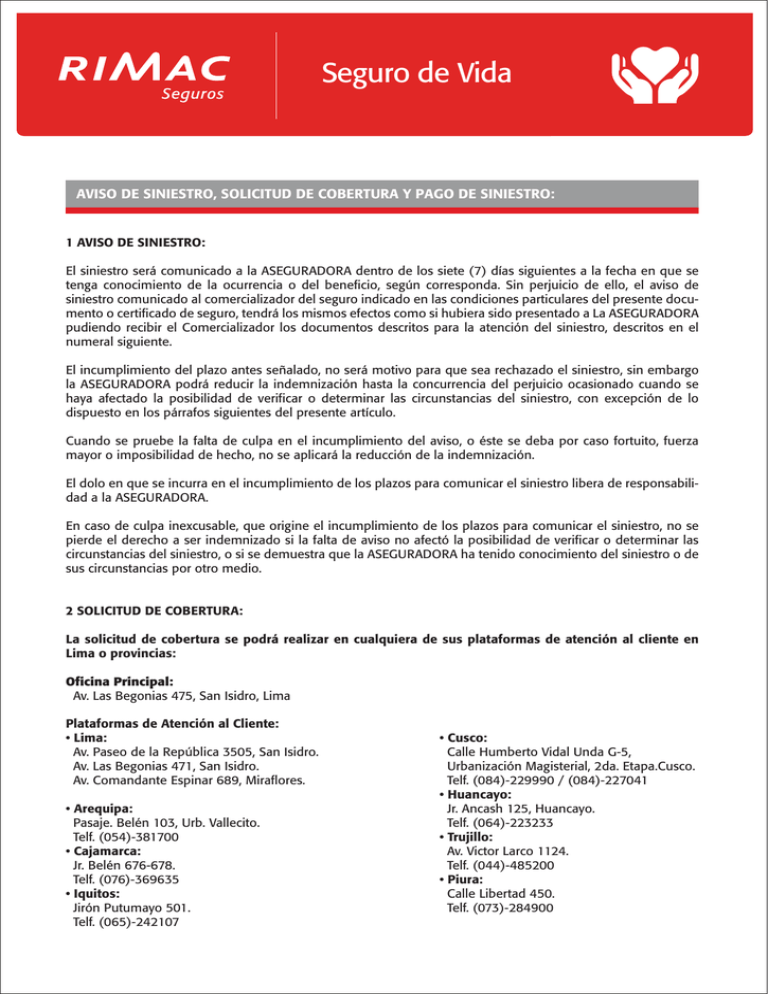 Seguro de Vida - RIMAC Seguros