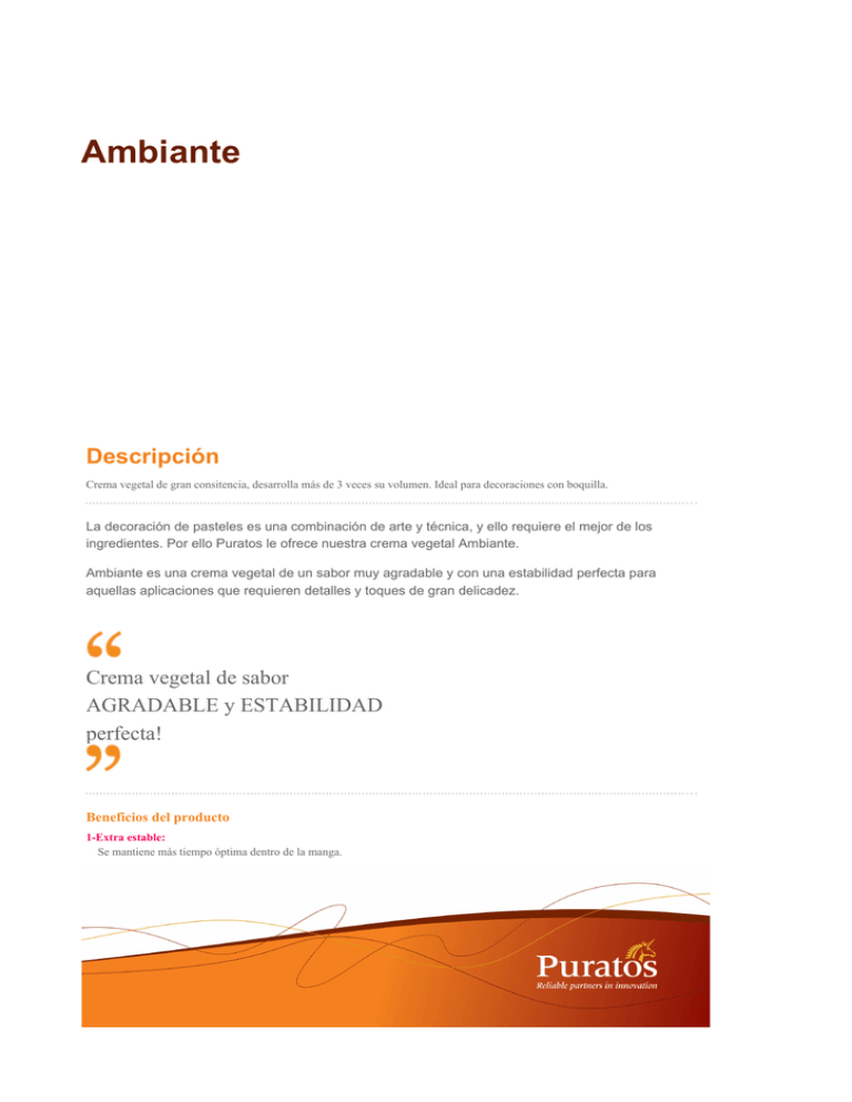 Ambiante - Puratos