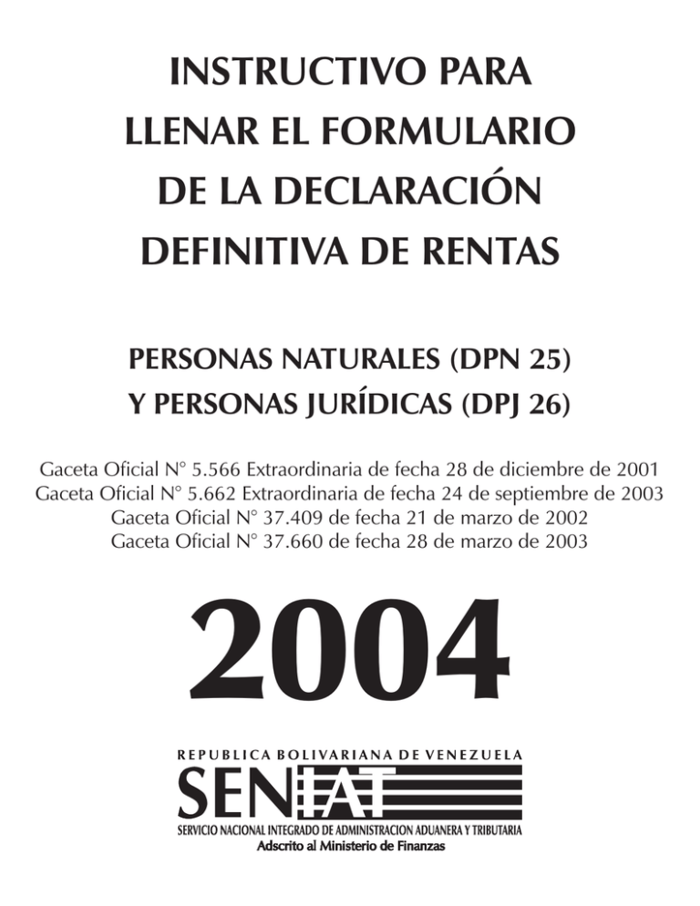 Instructivo Para Llenar El Formulario De La