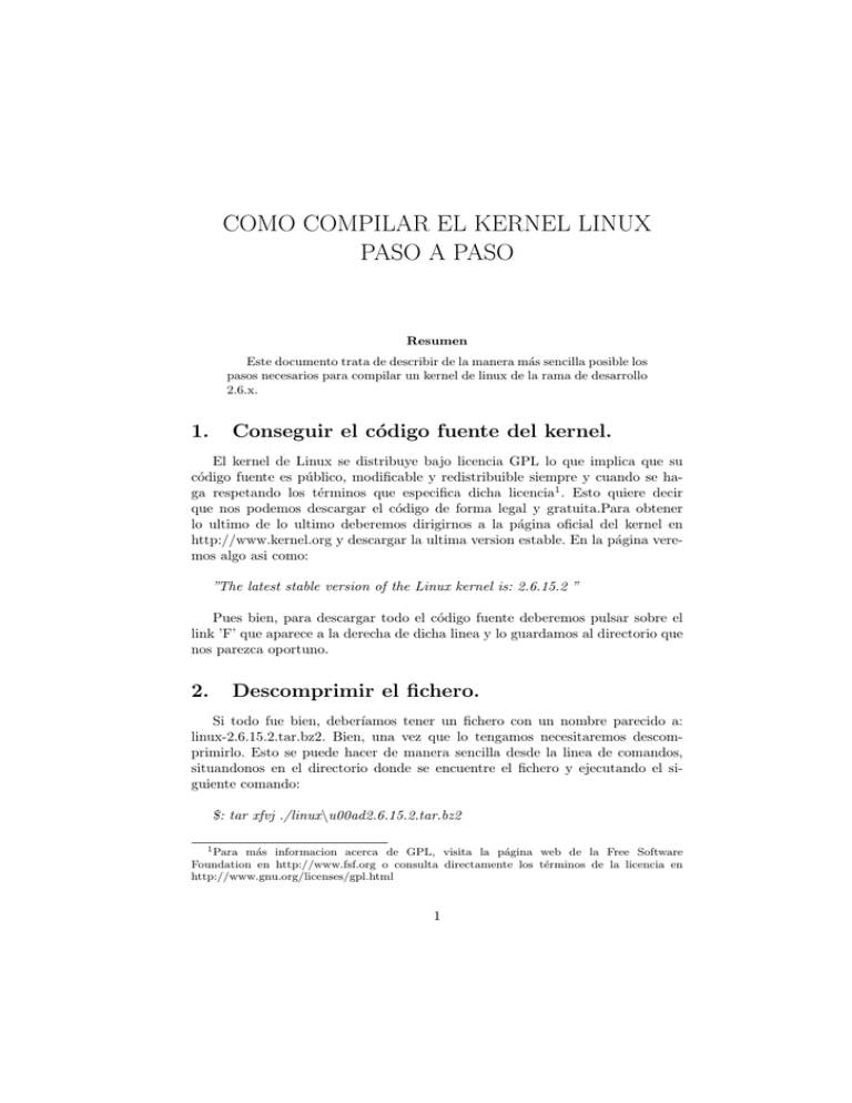COMO COMPILAR EL KERNEL LINUX PASO A PASO