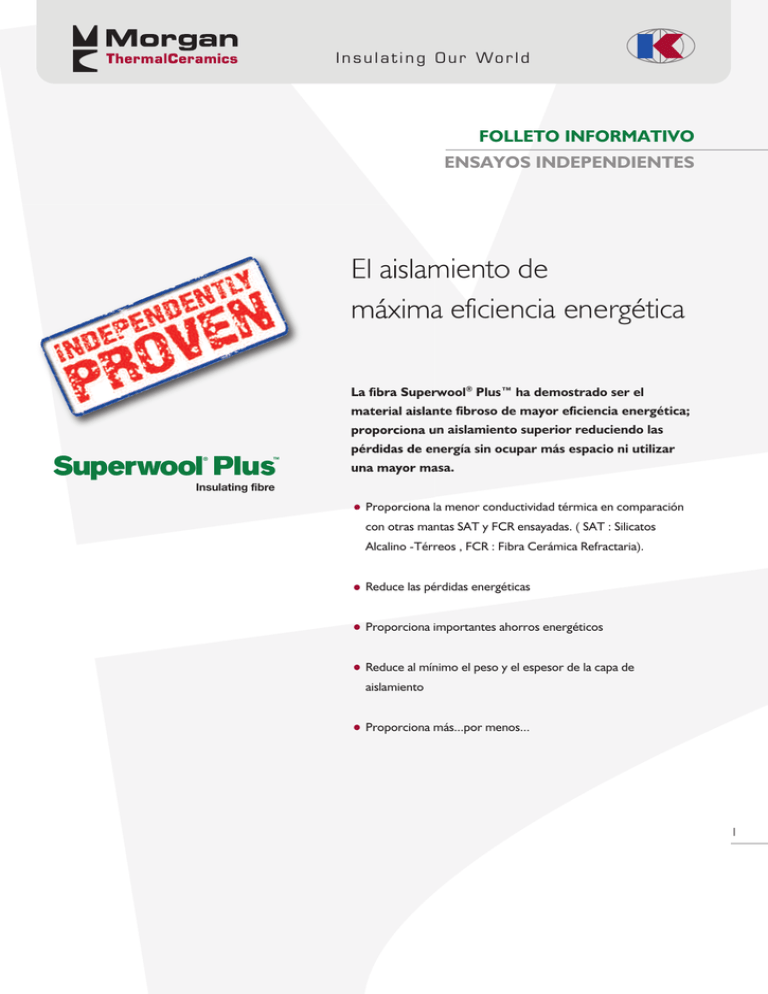Superwool Plus - Morgan Thermal Ceramics