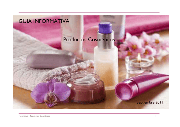 GUIA INFORMATIVA Productos Cosméticos