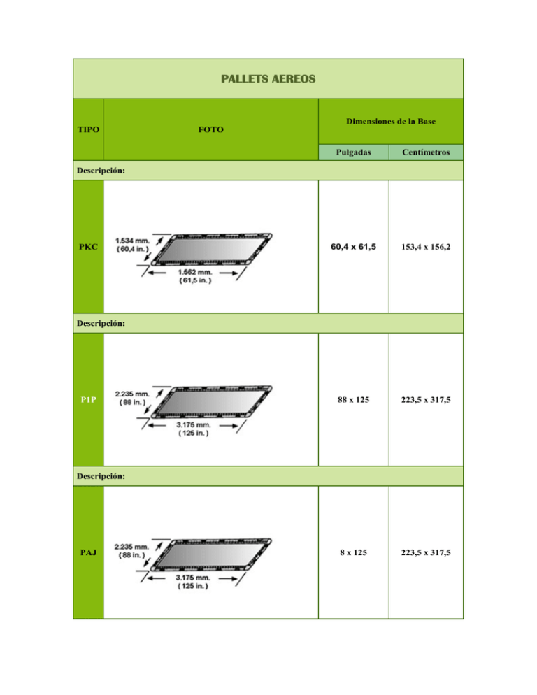 pallets aereos - Plaza forwarding
