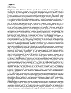 Alienación y consumo Alienation and consumption