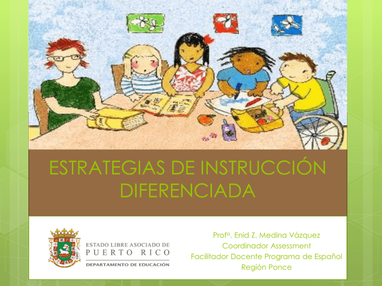 estrategias de instrucción diferenciada
