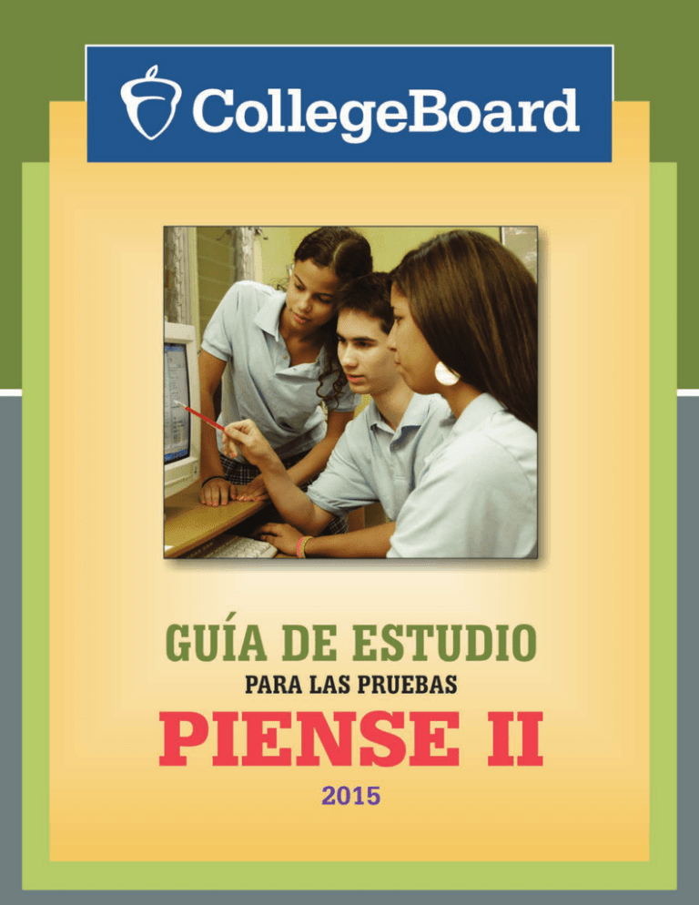 guía de estudio para las pruebas piense ii