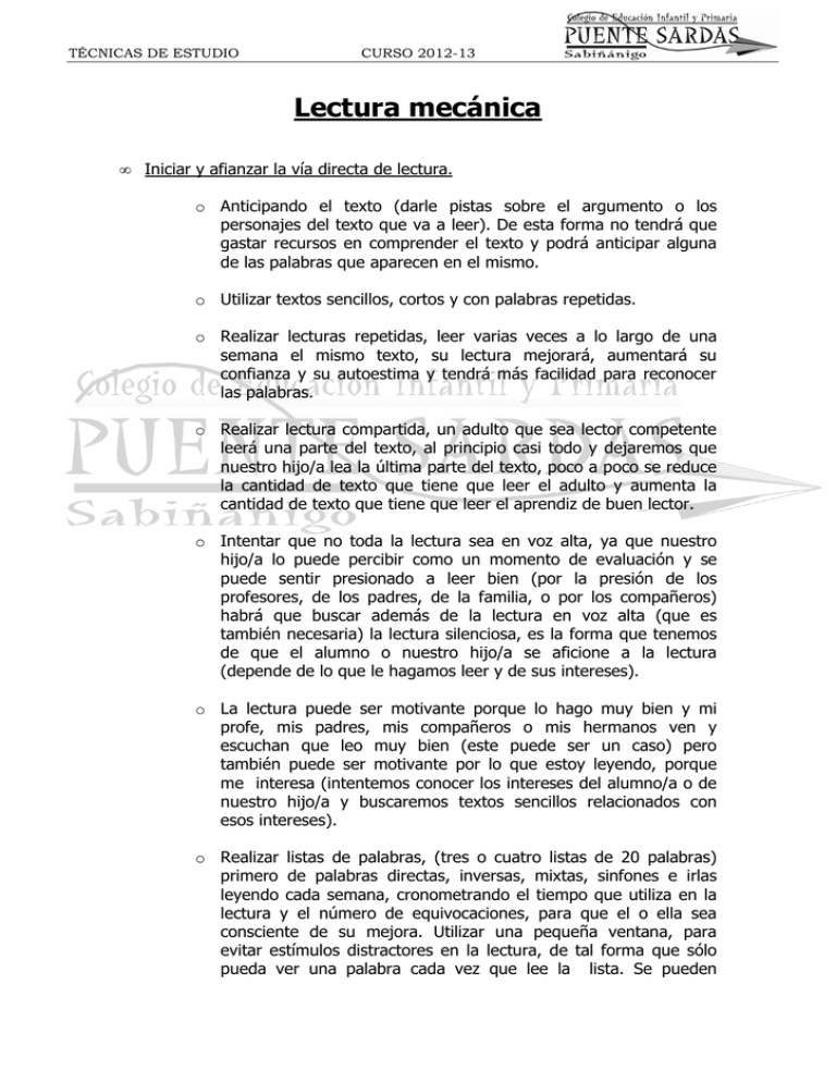 Lectura mecánica