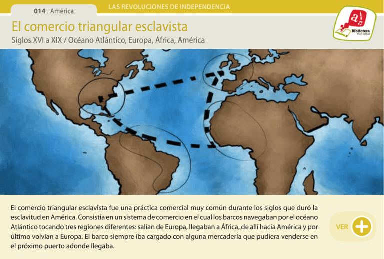 El comercio triangular esclavista