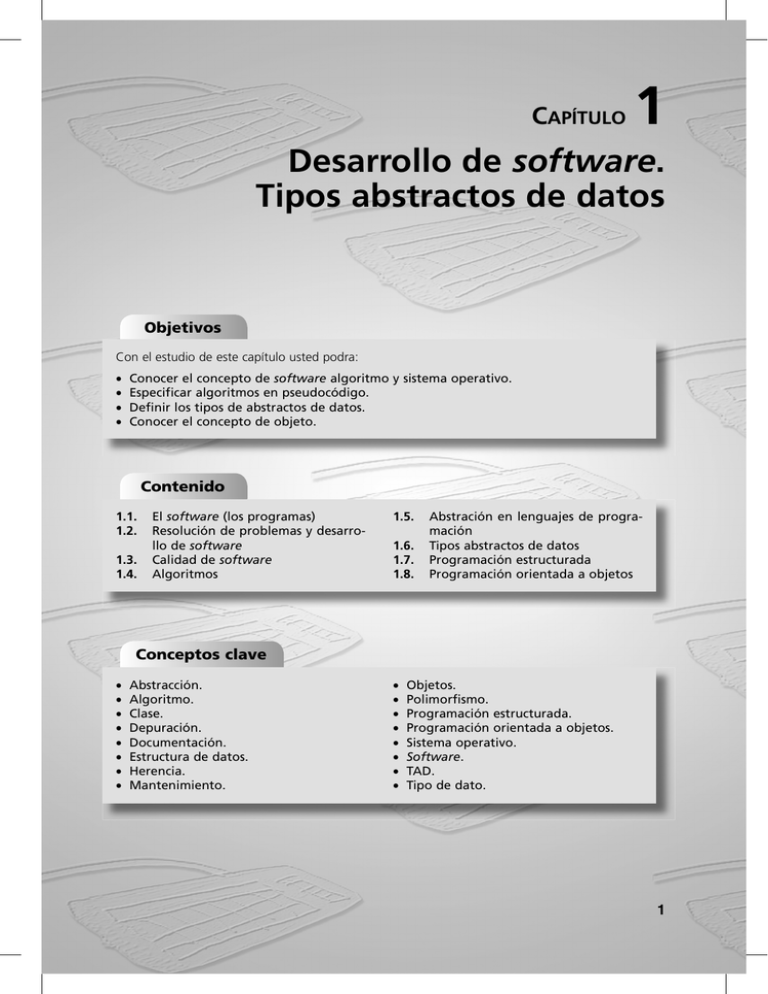 Desarrollo de software. Tipos abstractos de datos