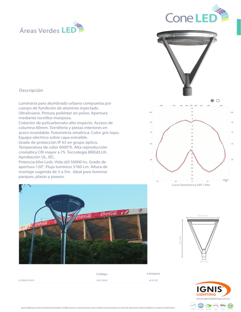 Cone led s web - Ignis Lighting
