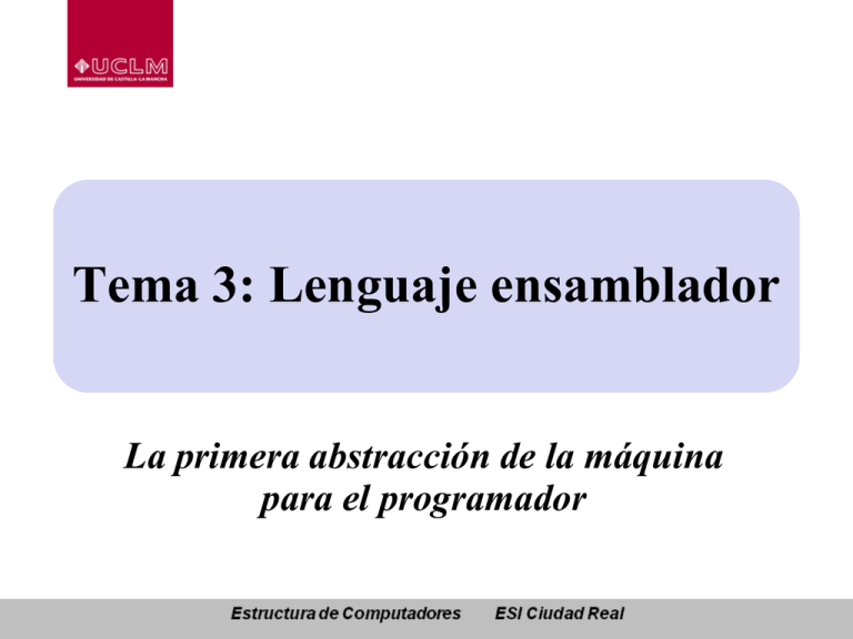 Lenguaje ensamblador