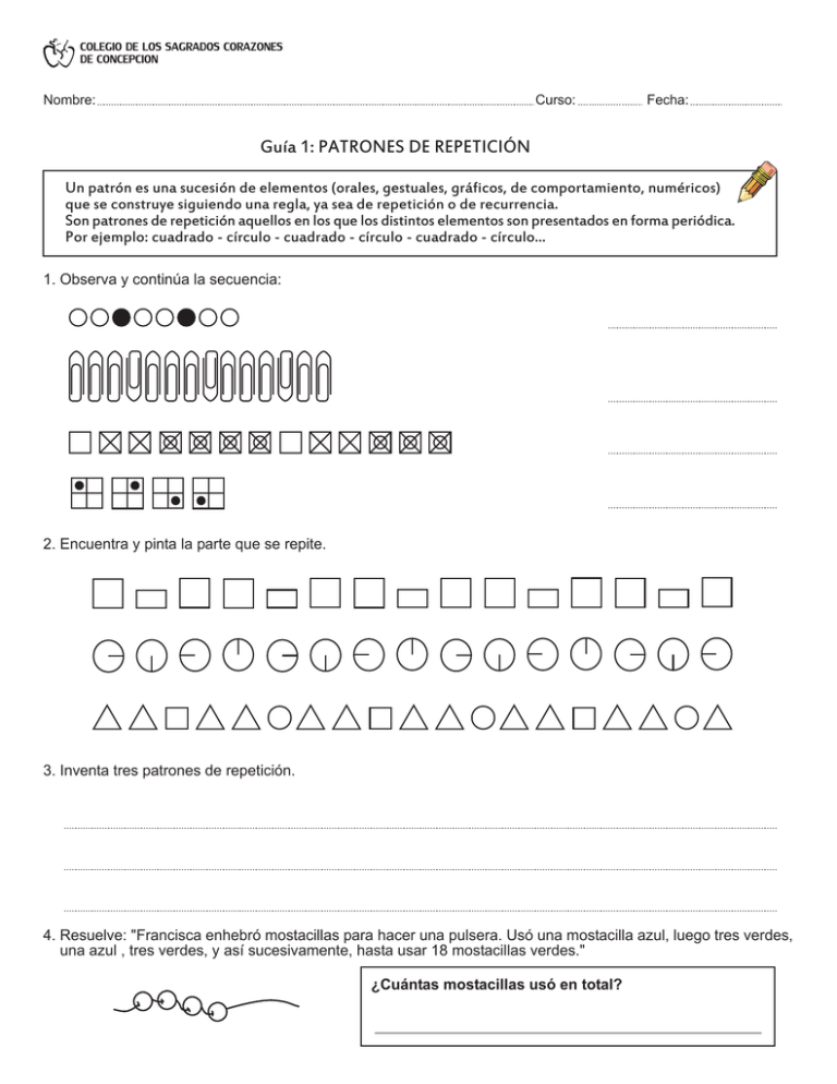 Guía 1: PATRONES DE REPETICIÓN