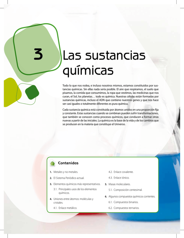 3 Las sustancias químicas