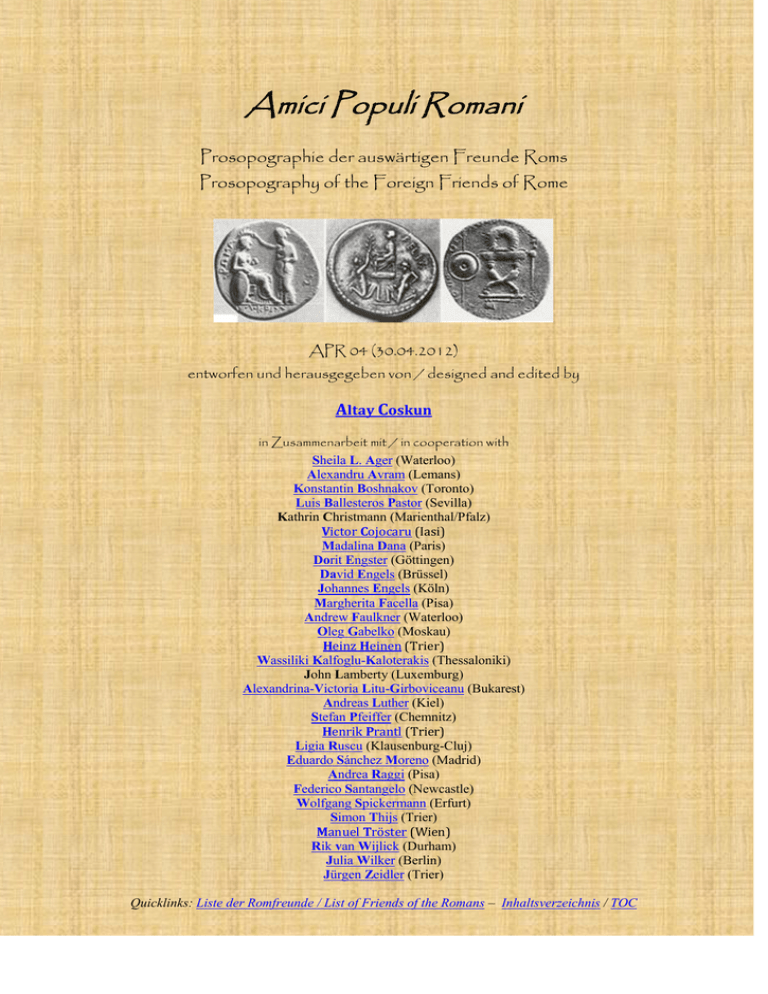 Amici populi Romani - Universidad Autónoma de Madrid