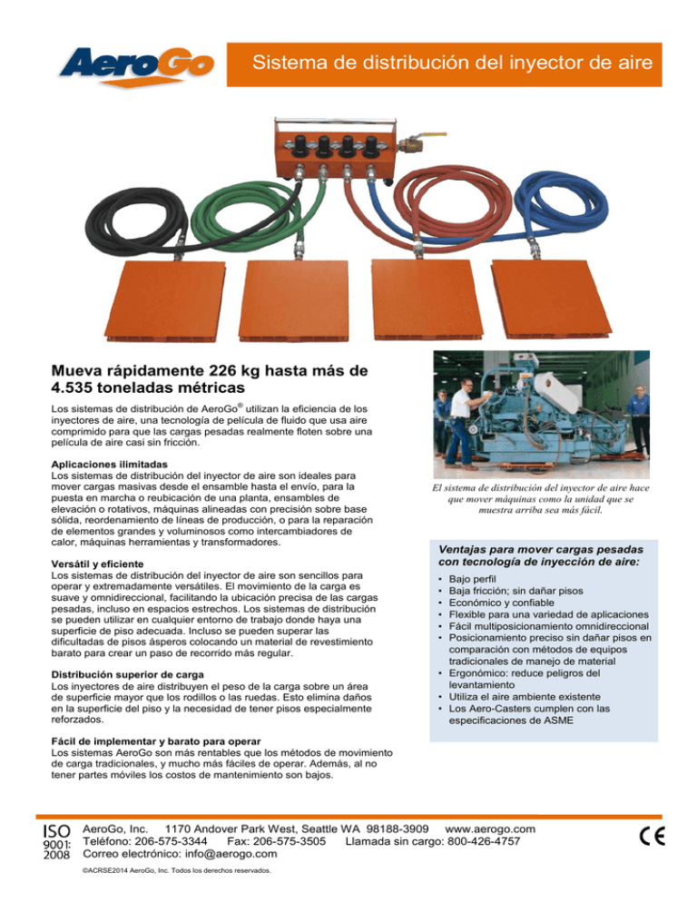 aero-caster principle air caster load module assembly