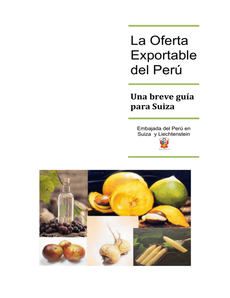 La Oferta Exportable del Perú