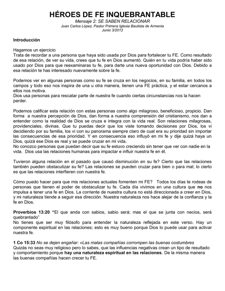 HÉROES DE FE INQUEBRANTABLE