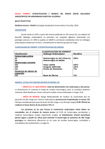 Clasificación de Forrest en Hemorragia Digestiva Alta