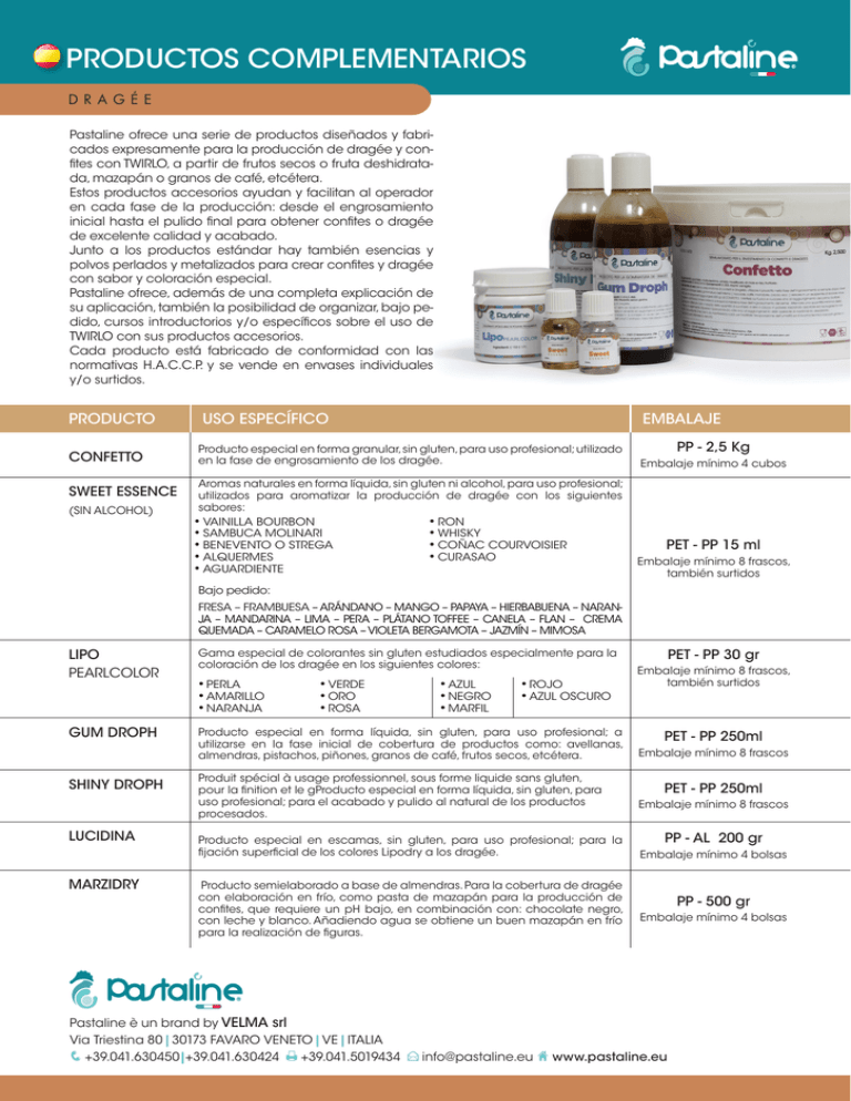 productos complementarios