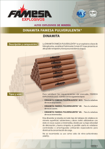 Hoja de Datos de Explosivos EMULNOR® | FAMESA