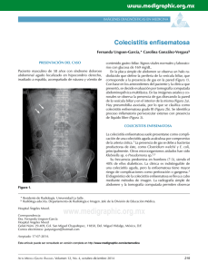 CASO CLÍNICO-Colecistitis aguda V& Piocolecisto