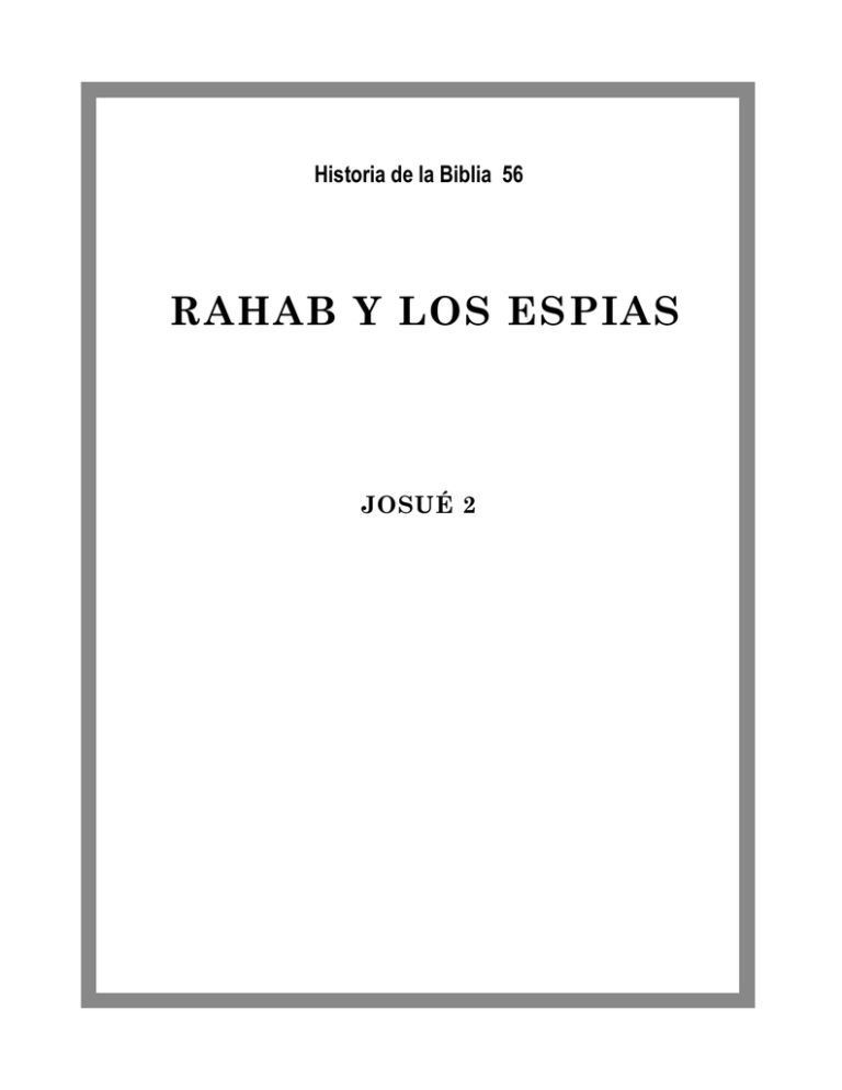 RAHAB Y LOS ESPIAS