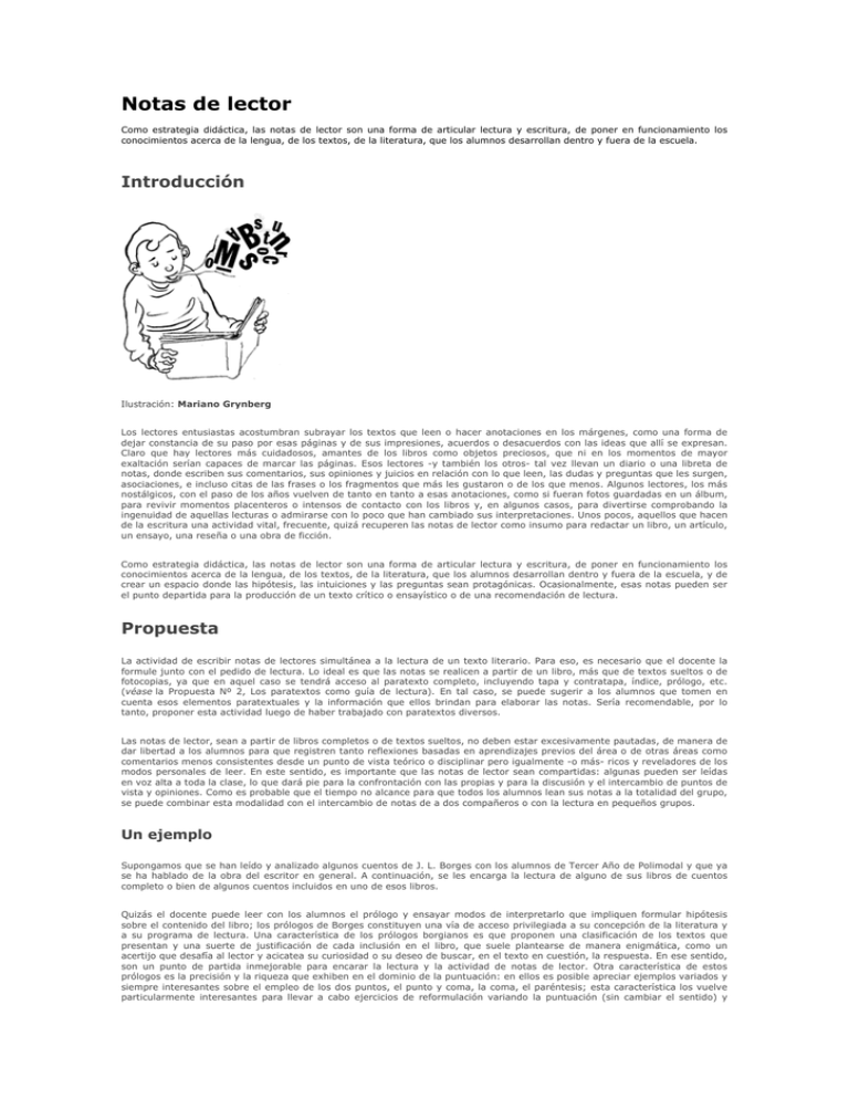 Notas de lector