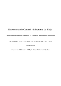 Estructuras de Control - Diagrama de Flujo