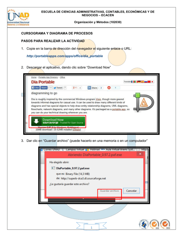 1 CURSOGRAMA Y DIAGRAMA DE PROCESOS PASOS