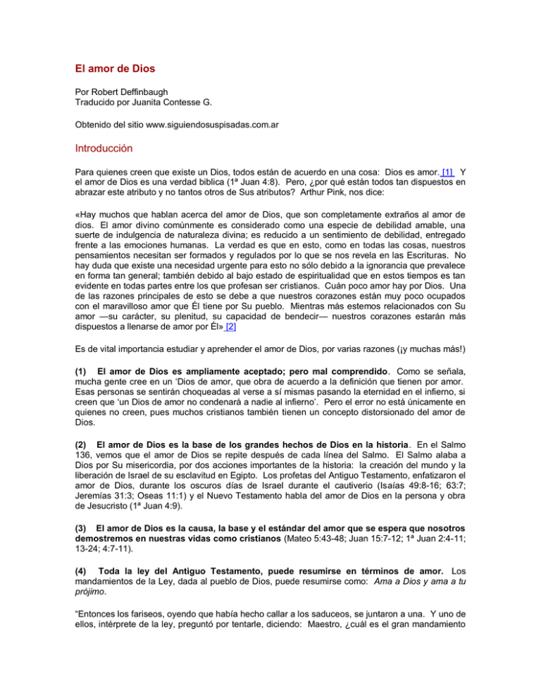 El amor de Dios Introducción